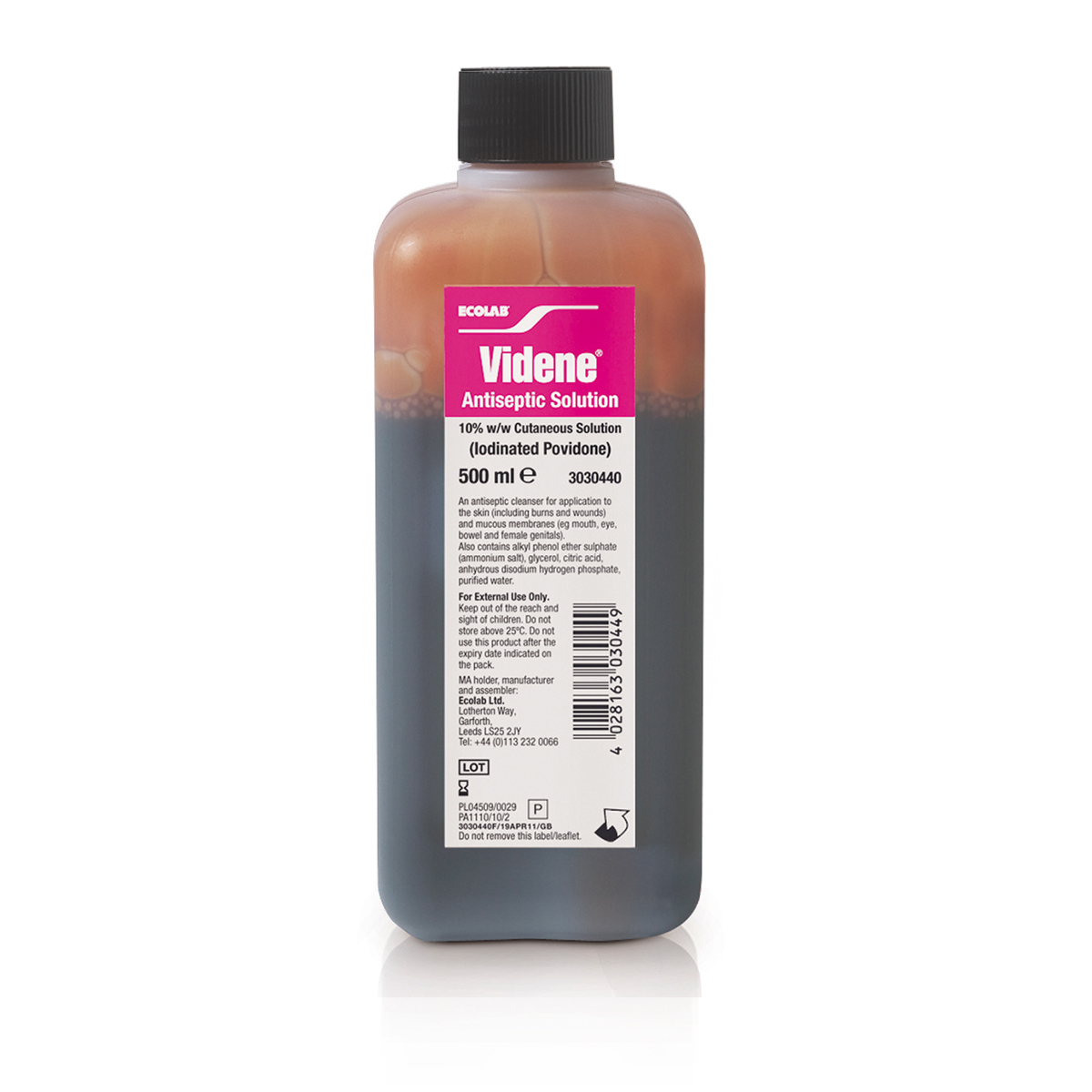 Videne Antiseptic Solution - 500ml - Infection Control - Med Express